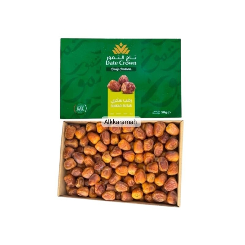 Jual Kurma Sukari Rutab 3 Kg | Kurma Sukari Datecrown | Kurma Sukari ...