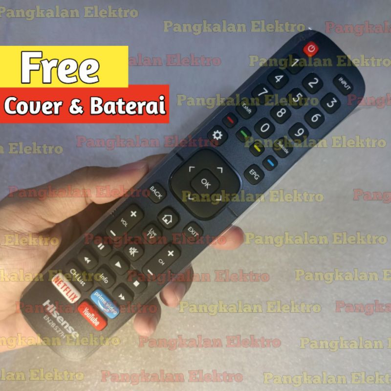 Jual REMOTE HISENSE SMART TV EN2BS27H ASLI ORIGINAL FREE COVER FREE ...
