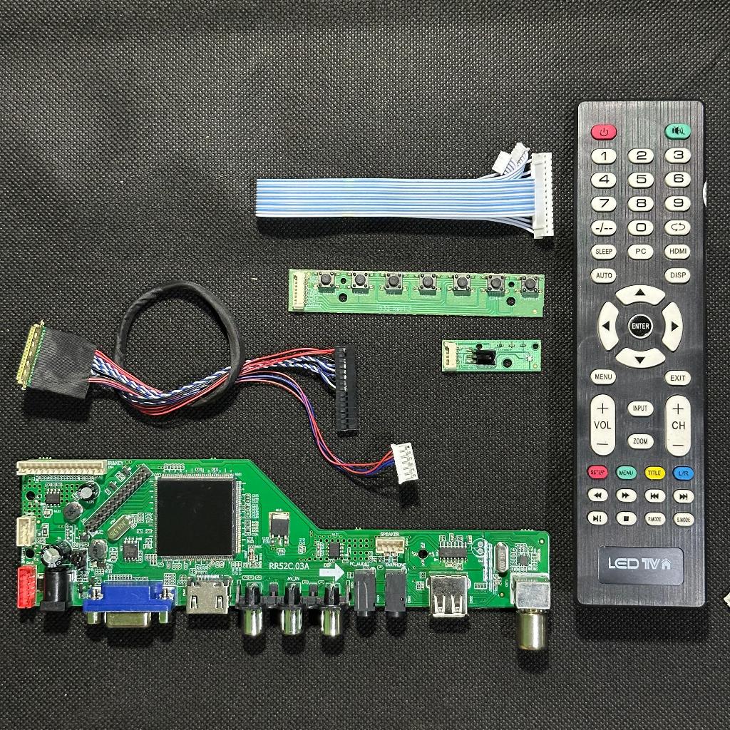 Jual Paket Mainboard TV Digital LED LCD Monitor LVDS 40Pin Untuk Layar ...