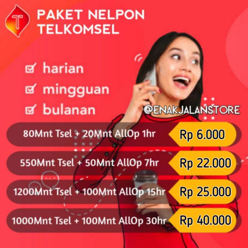 Jual Paket Nelpon Telkomsel All Operator Termurah | Shopee Indonesia