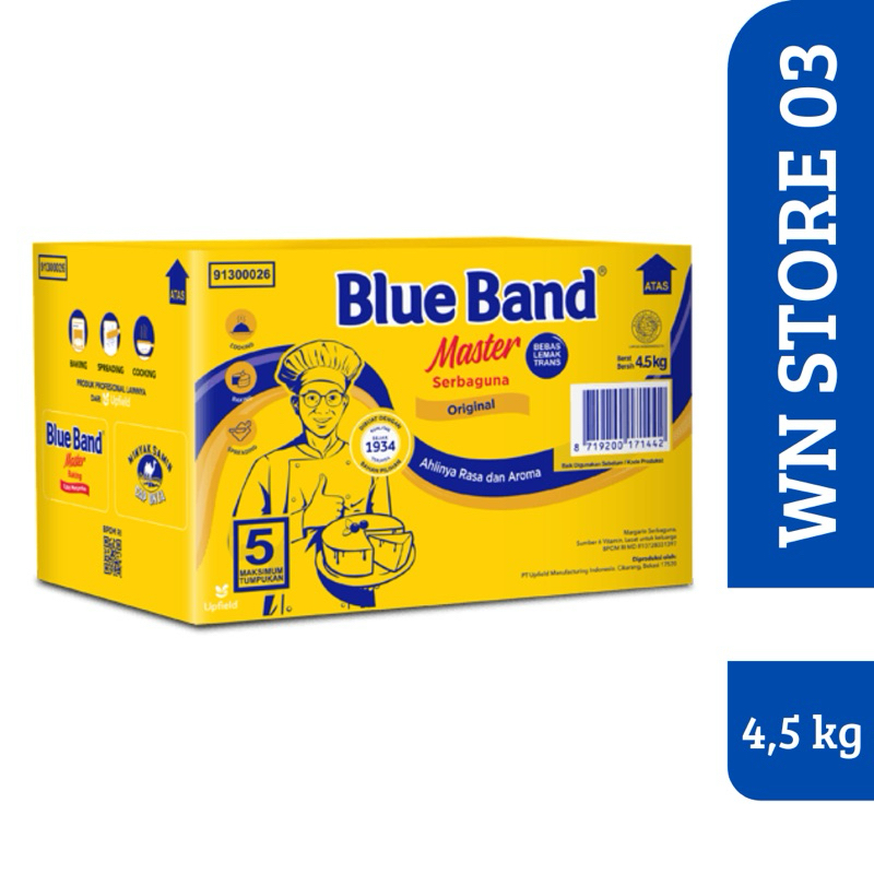 Jual Blue Band Master Original Margarine 4,5 kg serbaguna (box ...