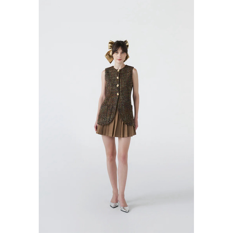 Jual Jareth Top Brown Multi Dachshund Vest Black Red Green Duma ...