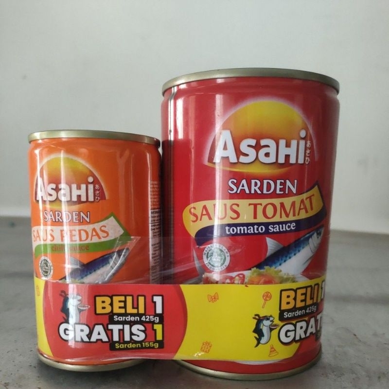 Jual Paket Asahi Sarden 425gr + 155gr | Shopee Indonesia