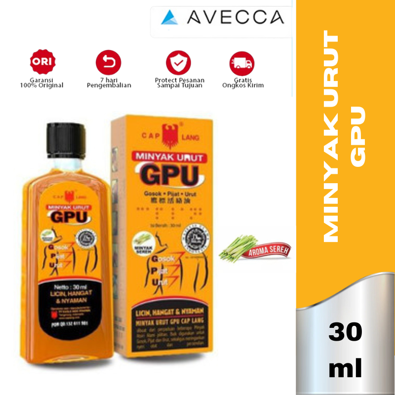 Jual Minyak Urut GPU Cap Lang 30 ml / Pereda Nyeri Otot / Minyak Gosok ...