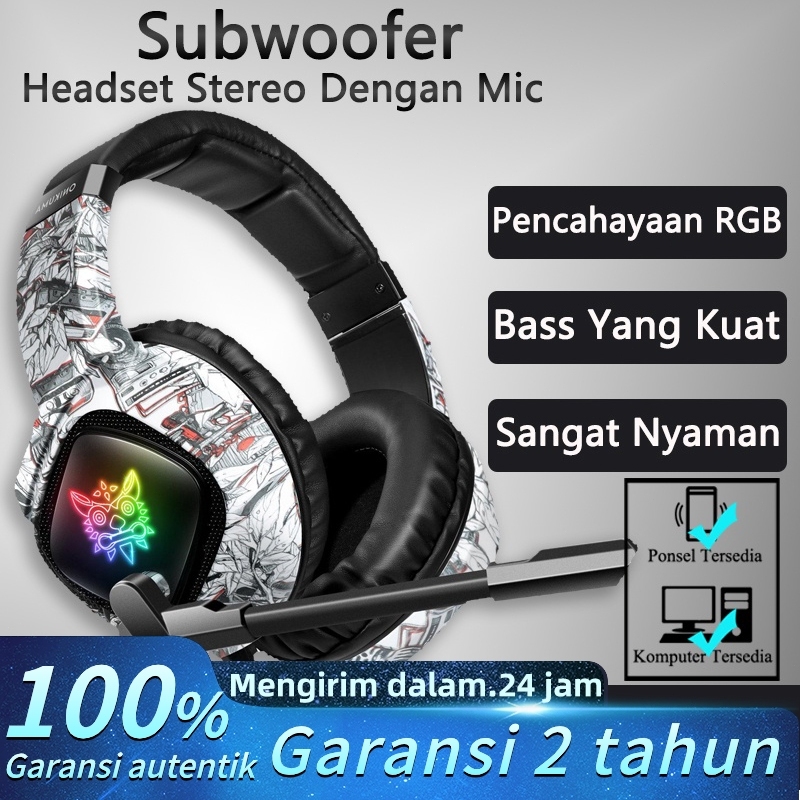 Jual Onikuma K19 Camouflage Putih Gaming Headset PS4 PC Gamer Stereo Earphone RGB Kualitas Suara ...