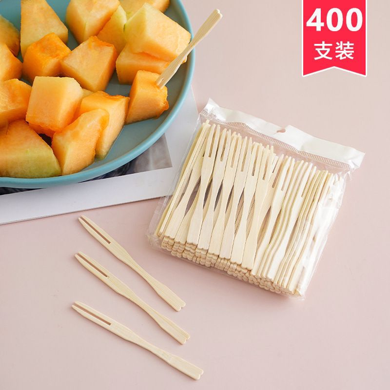 Jual 100pcs garpu kayu dessert garpu dessert garpu kecil kue cake garpu ...