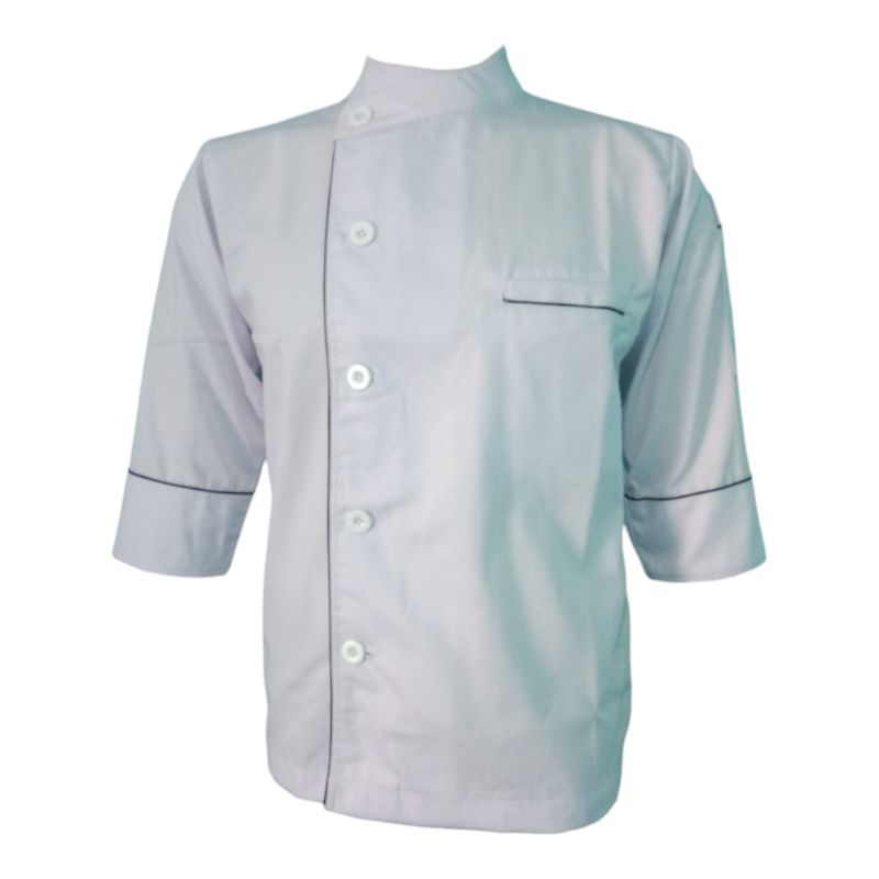 Jual BAJU KOKI KEMEJA CHEF SIMPLE LIZ X LENGAN 7/8 | Shopee Indonesia