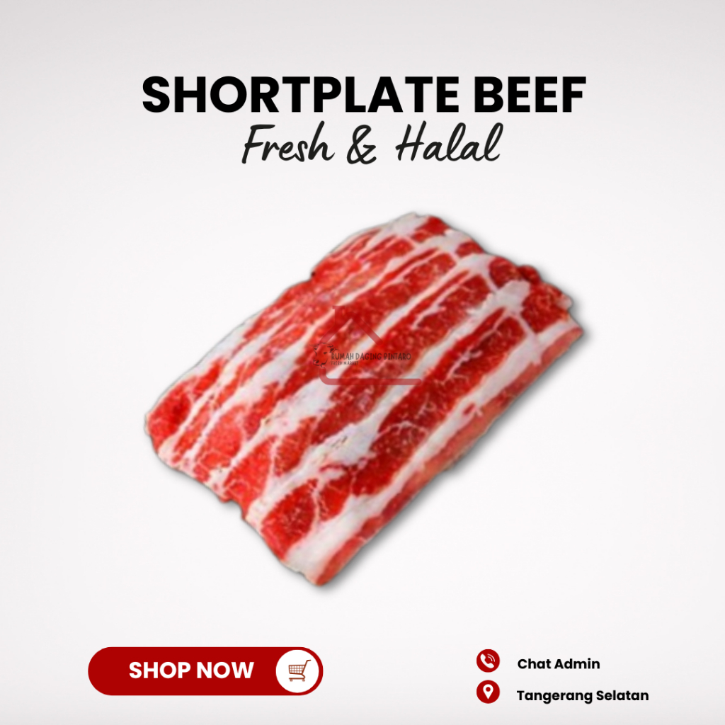 Jual AUS Shortplate Beef Slice / Daging Sapi Slice Fresh Halal 500gr ...