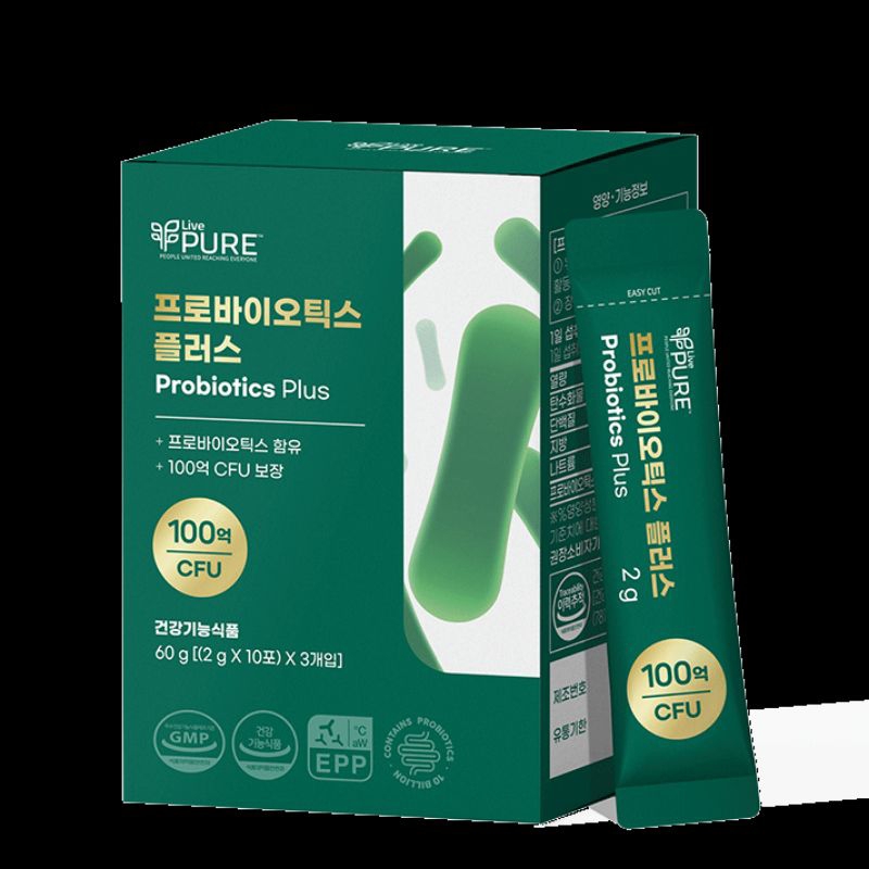 Jual Probiotics Plus Live pure / Probiotic korea / Prebiotik live pure ...