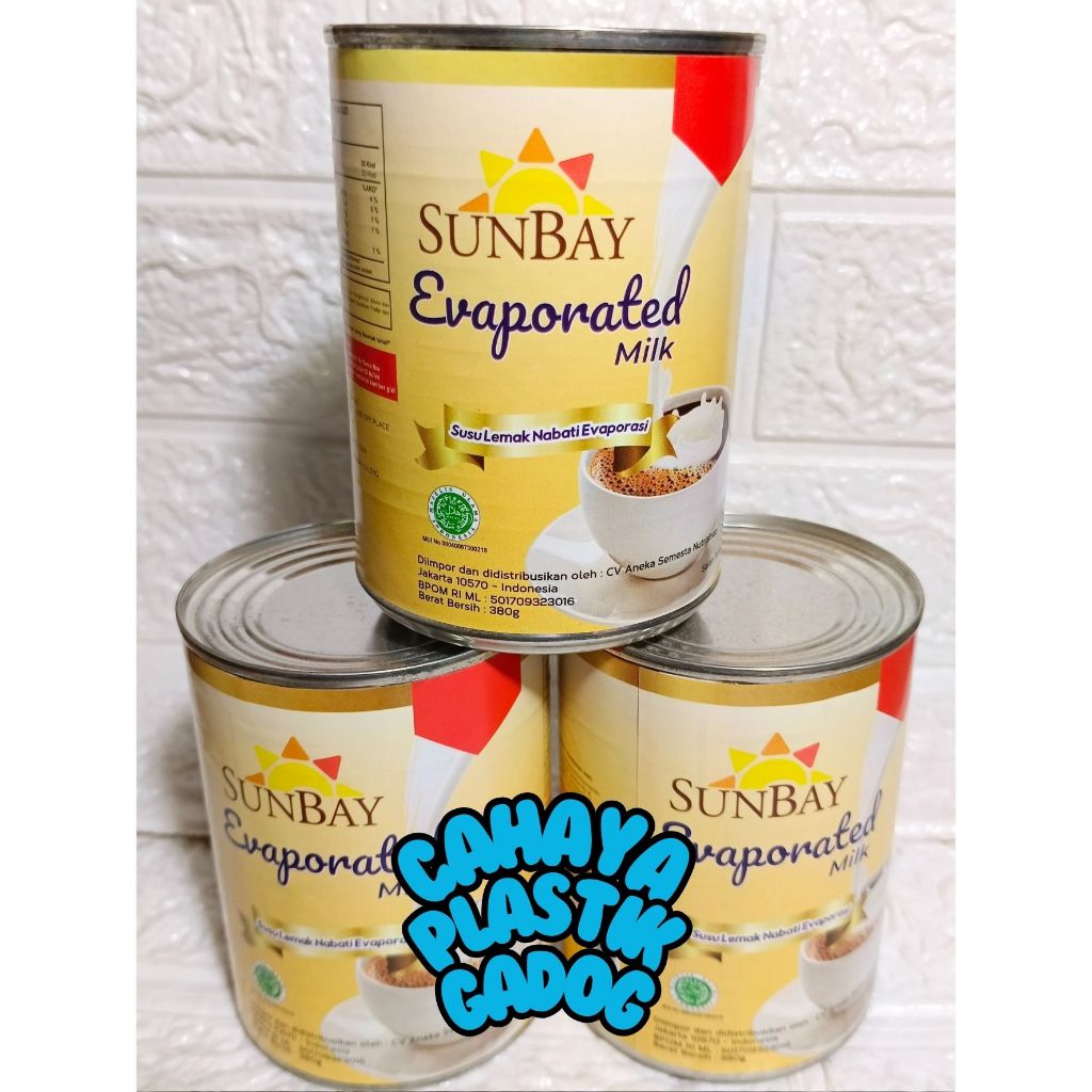 Jual Sunbay Evaporated Milk Susu Lemak Nabati Evaporasi 380 gram ...