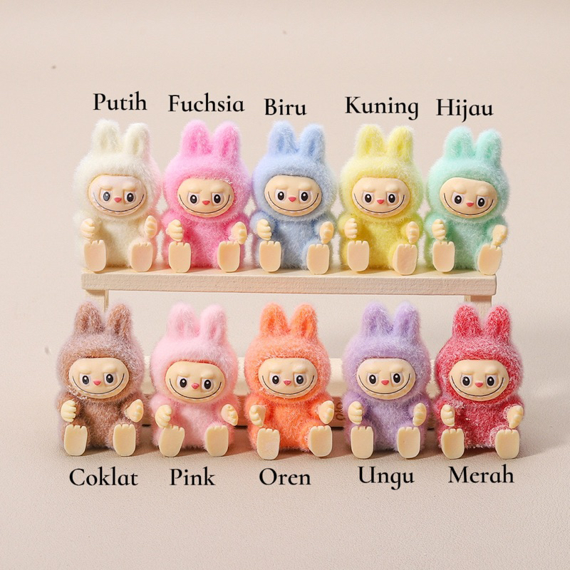 Jual (1Pcs) C11 Figure Resin 3D Labubu Seat Beludru Velvet Popmart ...