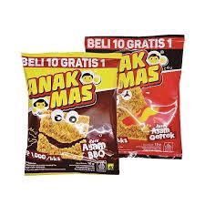 Jual ANAK MAS RENCENG MAKANAN RINGAN MI RASA AYAM GEPREK BARBEQUE SNACK ...