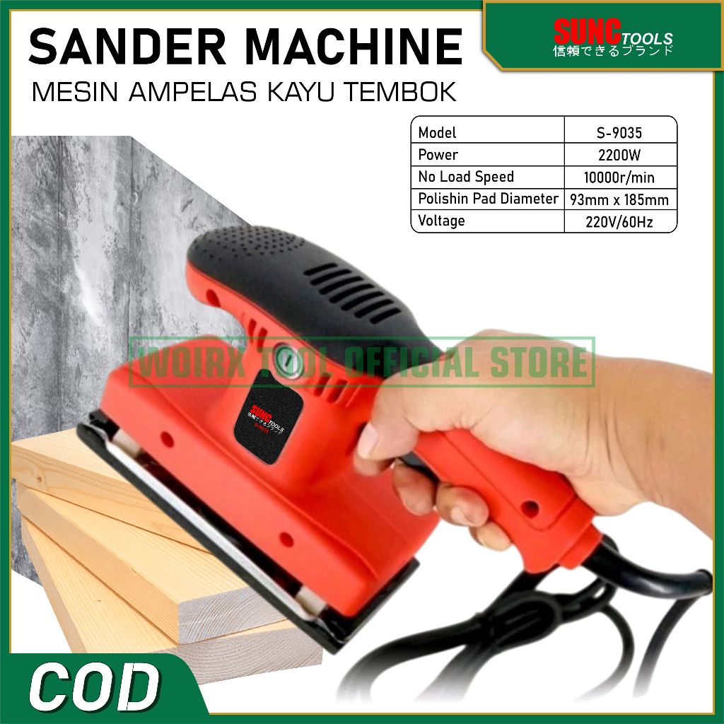 Jual SUNC TOOLS Mesin Amplas Kayu Elektrik Sander Amplas Tembok Amplas ...