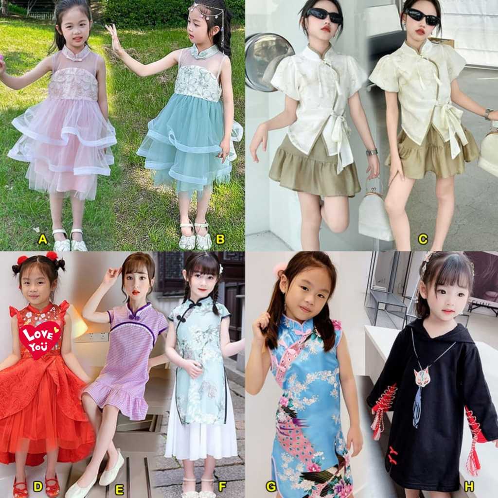 Jual Cheongsam Anak Perempuan Modern Style China | Shopee Indonesia
