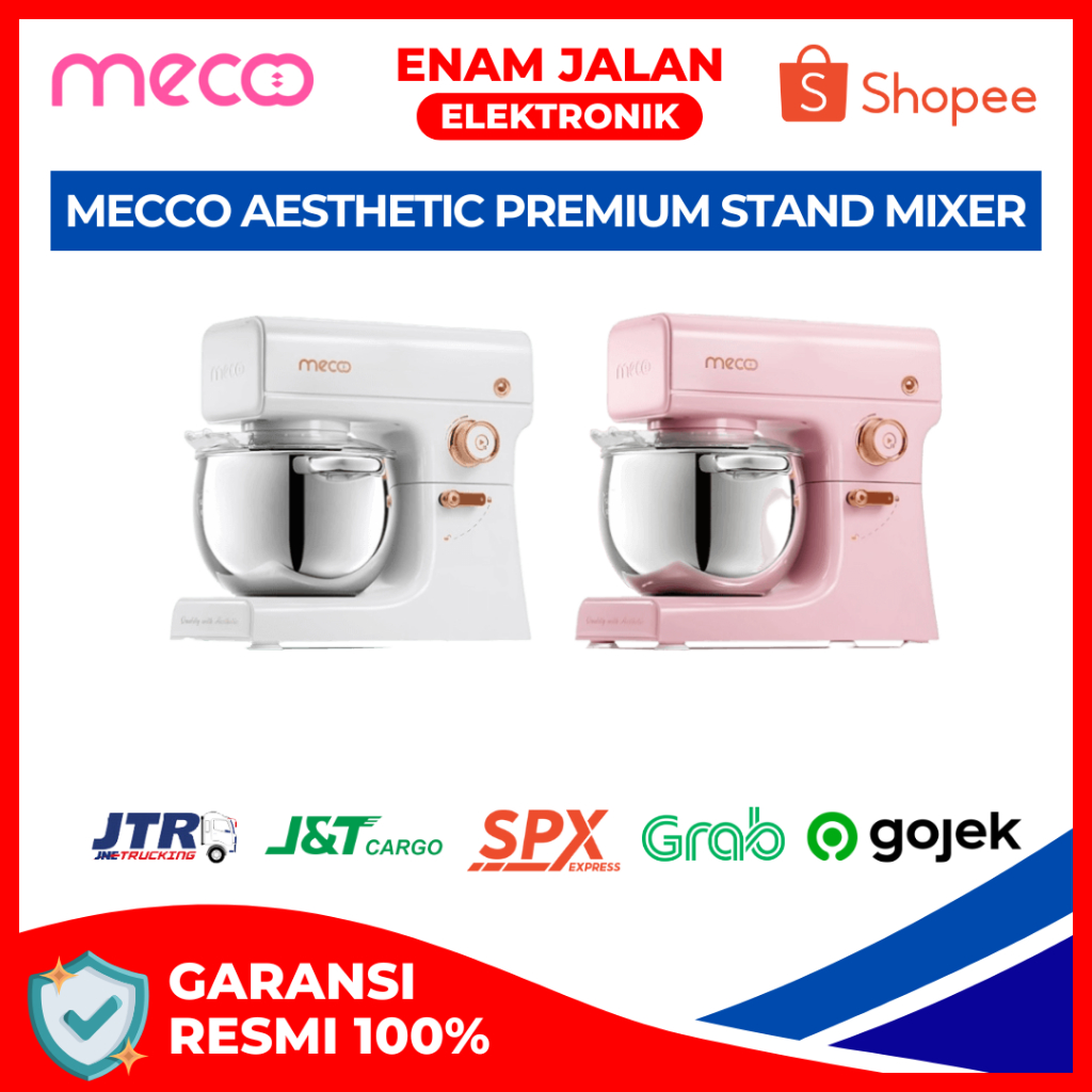 Jual Mecoo Aesthetic Premium Stand Mixer 6 Liter - MC6101 | Shopee ...