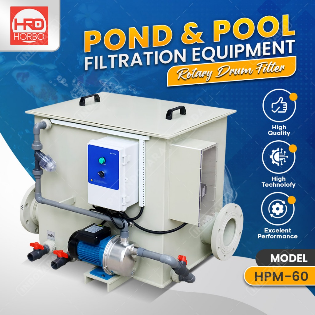 Jual Drum Filter / Horbo Pond & Pool Filtration Equipment Heavy Duty ...