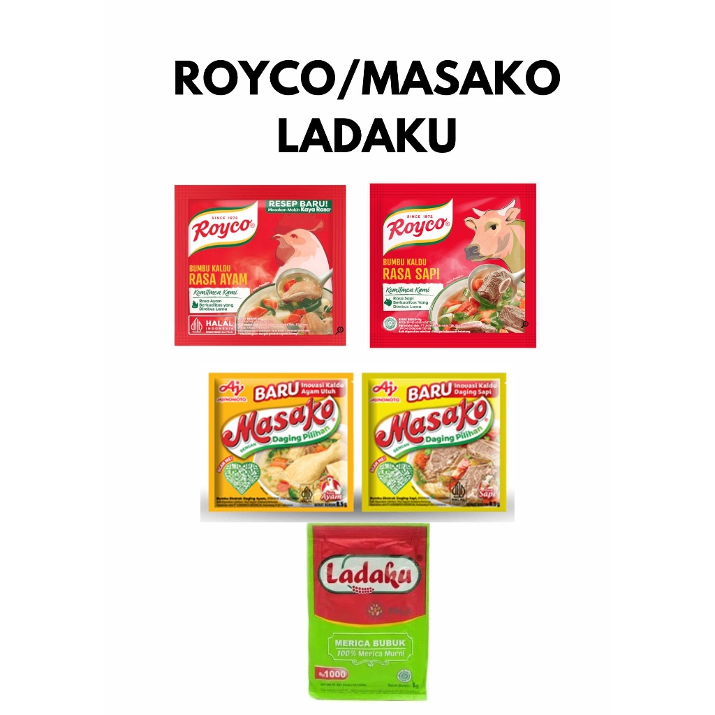 Jual Royco Ayam Sapi Masako Jamur Ayam Sapi Ladaku PALING MURAHH ...