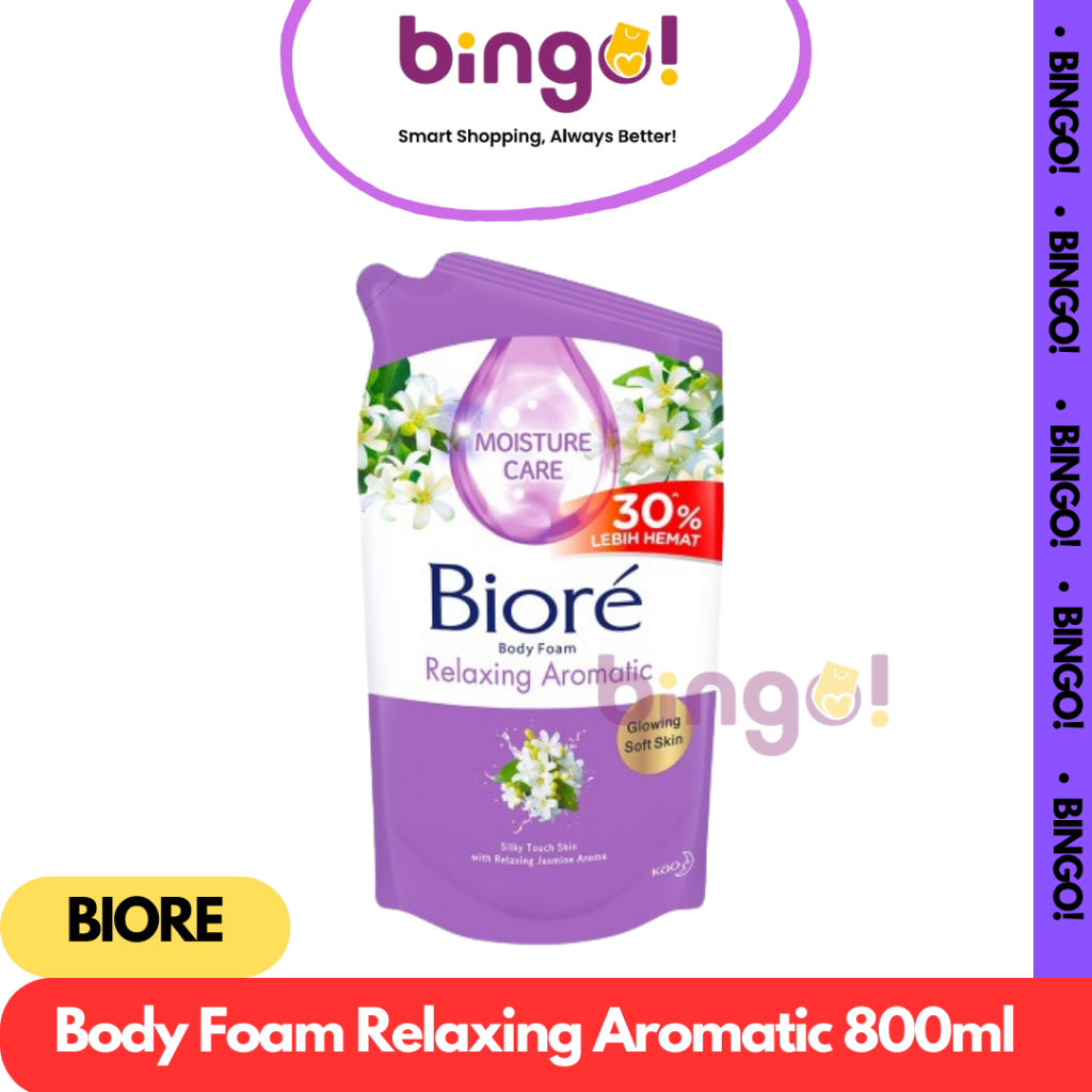 Jual Biore Body Foam 800 ml / Varian Relaxing Aromatic & Pure Mild | Shopee Indonesia