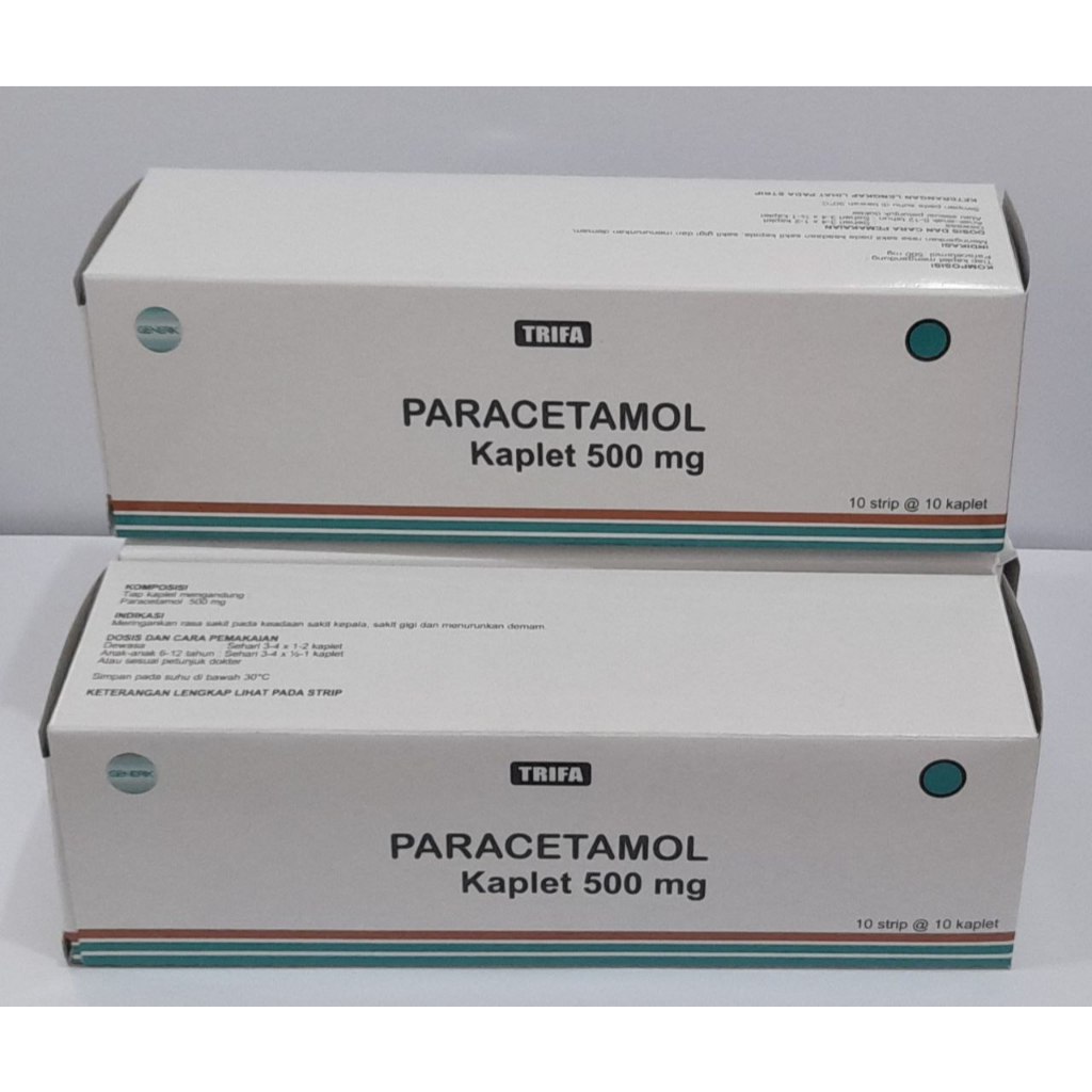 Jual PARACETAMOL TRIFA BOX 100 KABLET | Shopee Indonesia