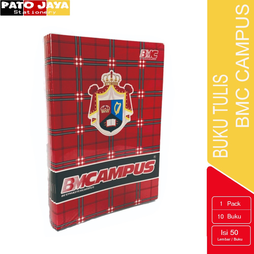 Jual PROMO BUKU MURAH BUKU TULIS BMC CAMPUS ISI 50 LEMBAR (1 PACK/ 10 ...