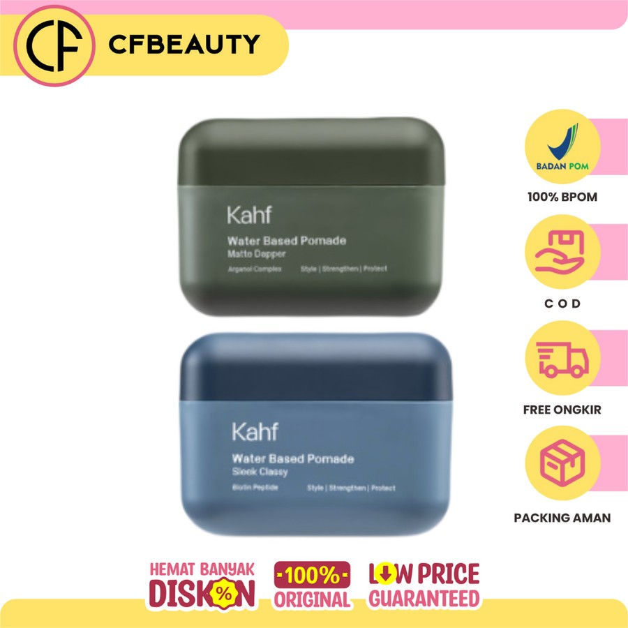 Jual Kahf Matte Dapper Water Based Pomade / Kahf Sleek Classy Water ...