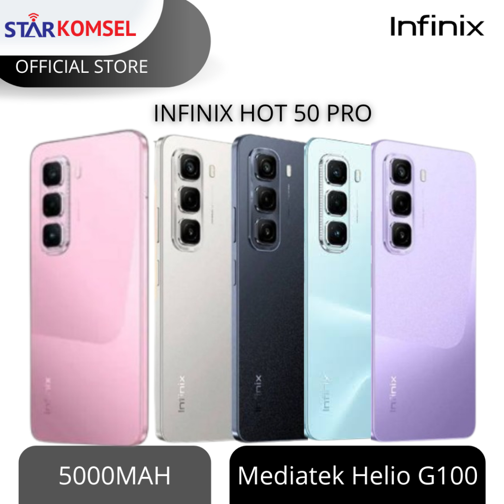 Jual HP INFINIX HOT 50 PRO 8/256 GARANSI RESMI INFINIX | Shopee Indonesia