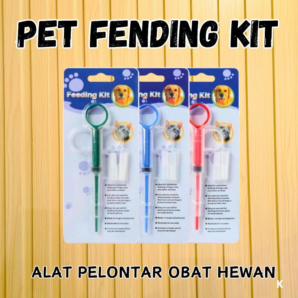 Jual Alat Pelontar Obat Kapsul Pil Kucing Anjing Feeding Kit Suntikan ...