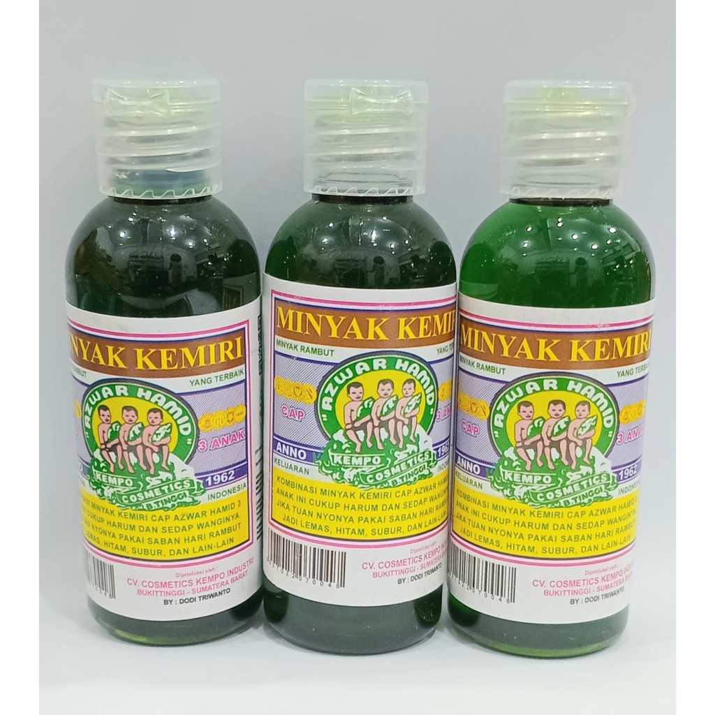 Jual Minyak Kemiri Cap 3 Anak 60 ml Botol Plastik | Shopee Indonesia