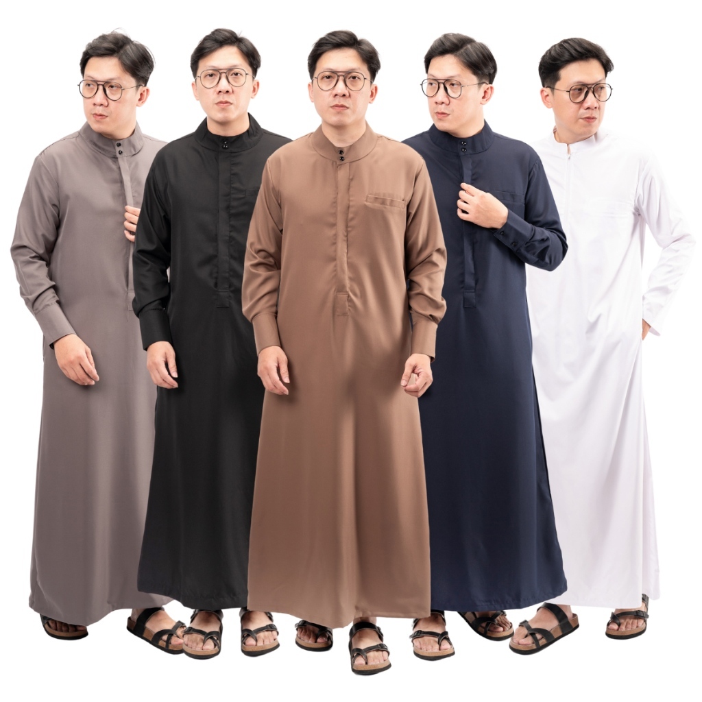 Jual AVS-M217 JUBAH CLASSY STONE GREY SLIMFIT DEWASA M-XXL | PAKAIAN ...
