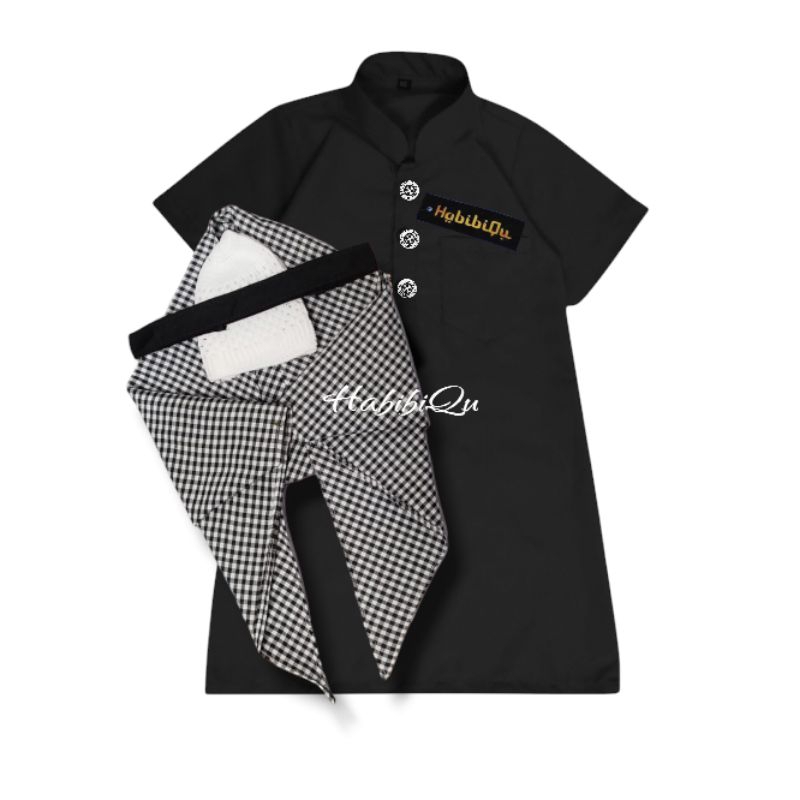 Jual BAJU GAMIS KOKO BAYI POLOS SET SORBAN 0-2 TAHUN JUBAH BAYI GAMIS ...