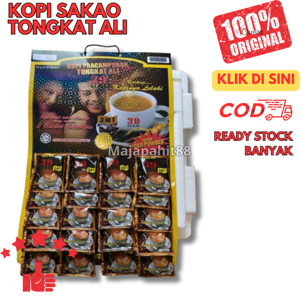 Jual KOPI SA KAO 39 ORIGINAL TONGKAT ALI 1 PAPAN | Shopee Indonesia