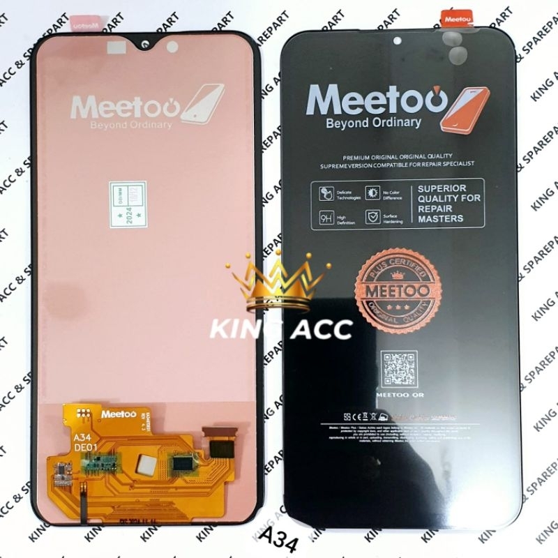Jual ORIGINAL MEETOO LCD TOUCHSCREEN SAMSUNG GALAXY A34 5G / A346 BLACK ...