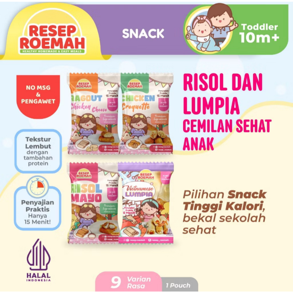 Jual Resep Roemah Risol dan Lumpia / Bekal Sekolah Anak / Cemilan Sehat ...