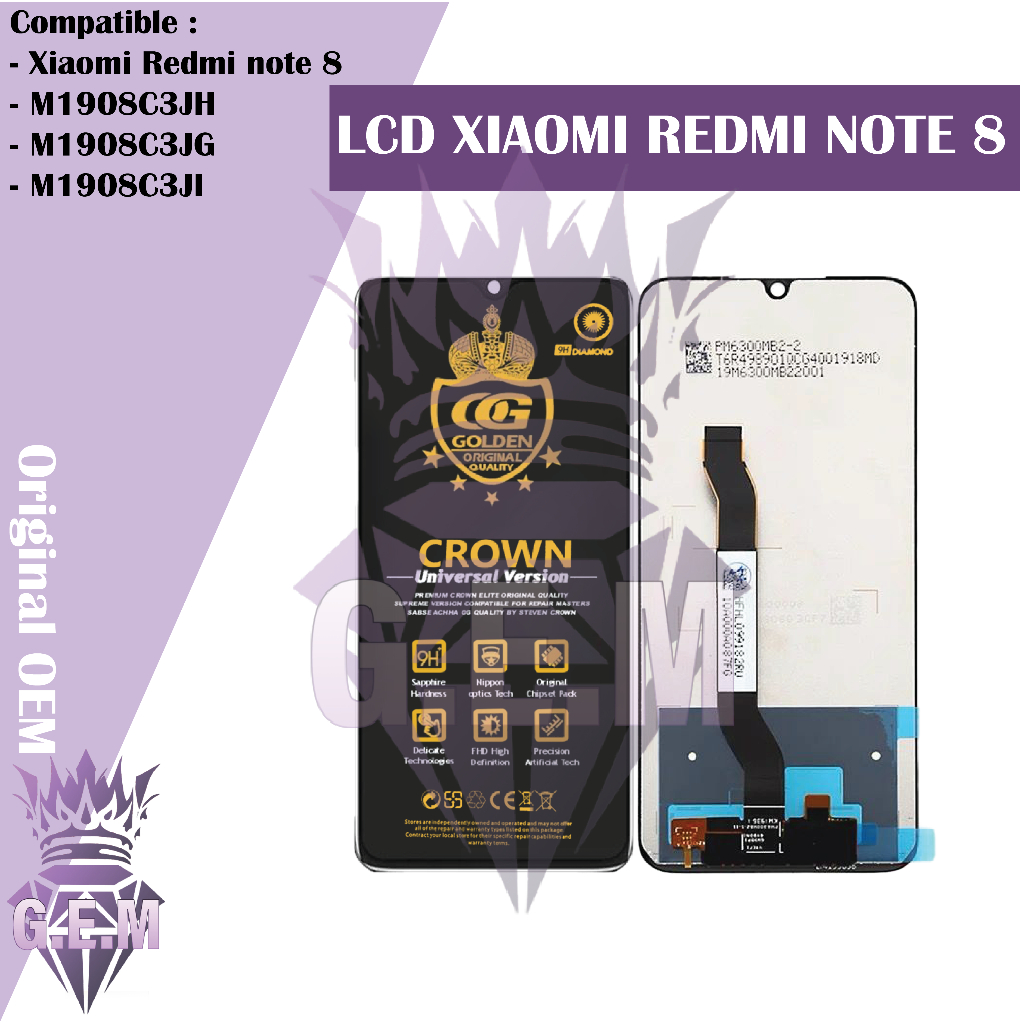 Jual LCD XIAOMI REDMI NOTE 8 / NOTE 8 PRO / NOTE 8T TOUCHSCREEN FULLSET COMPLETE ORIGINAL ...