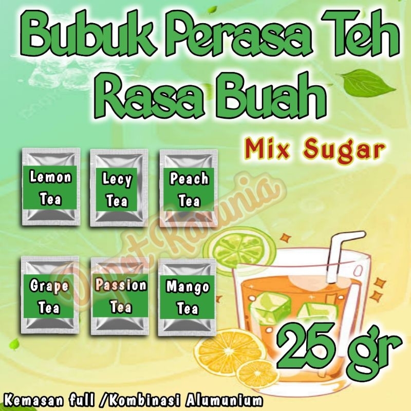 Jual Bubuk Perasa Teh Mix Sugar Rasa Buah Kemasan 25gr Serbuk Minuman ...