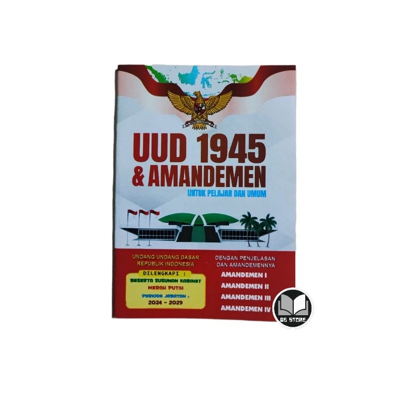 Jual Buku UUD 1945 & Amandemen Terbaru Disertai Susunan Kabinet Merah Putih | Shopee Indonesia