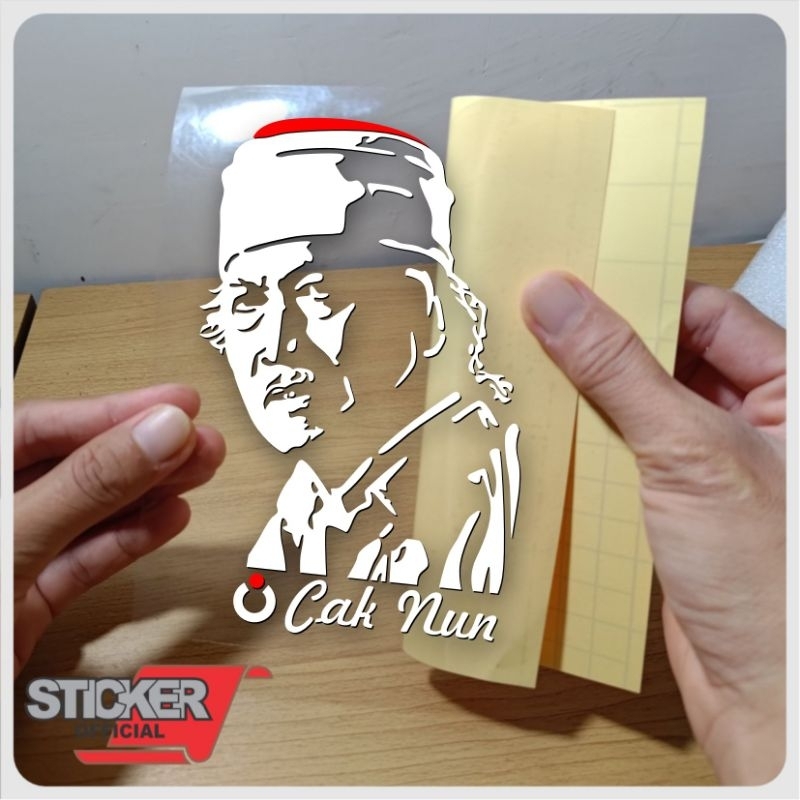 Jual sticker cak nun, cutting sticker timbul nyala | Shopee Indonesia