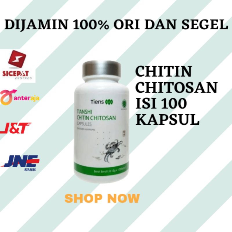 Jual chitin chitosan isi 100 kapsul | Shopee Indonesia