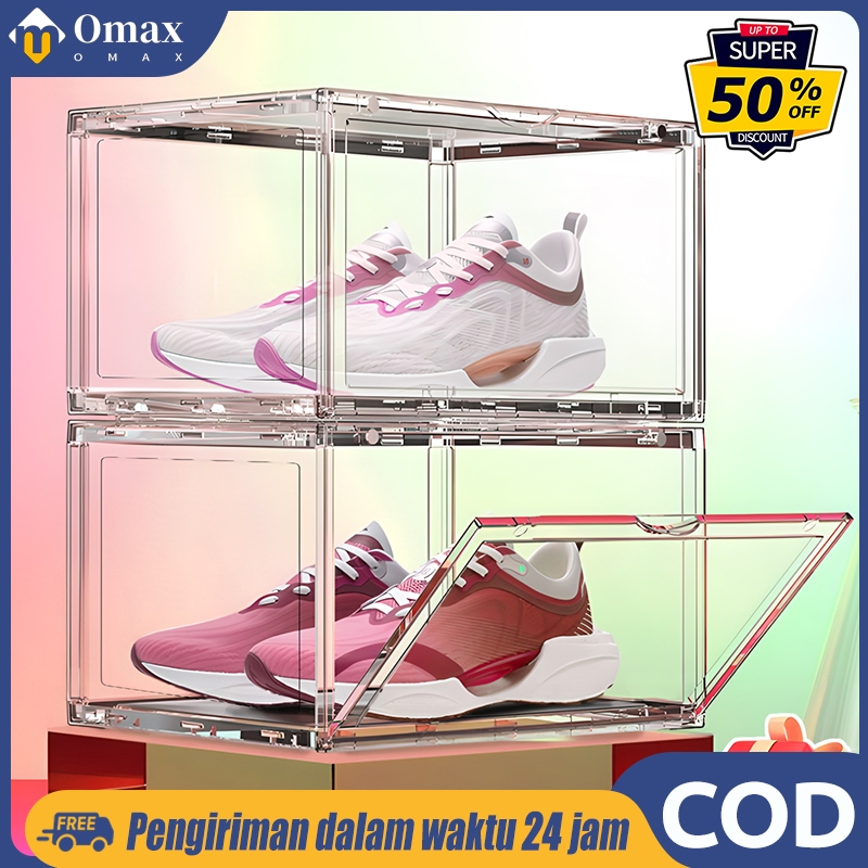 Jual Omax XXL Popmart Display Storage Transparent Boxes / Drop Front ...
