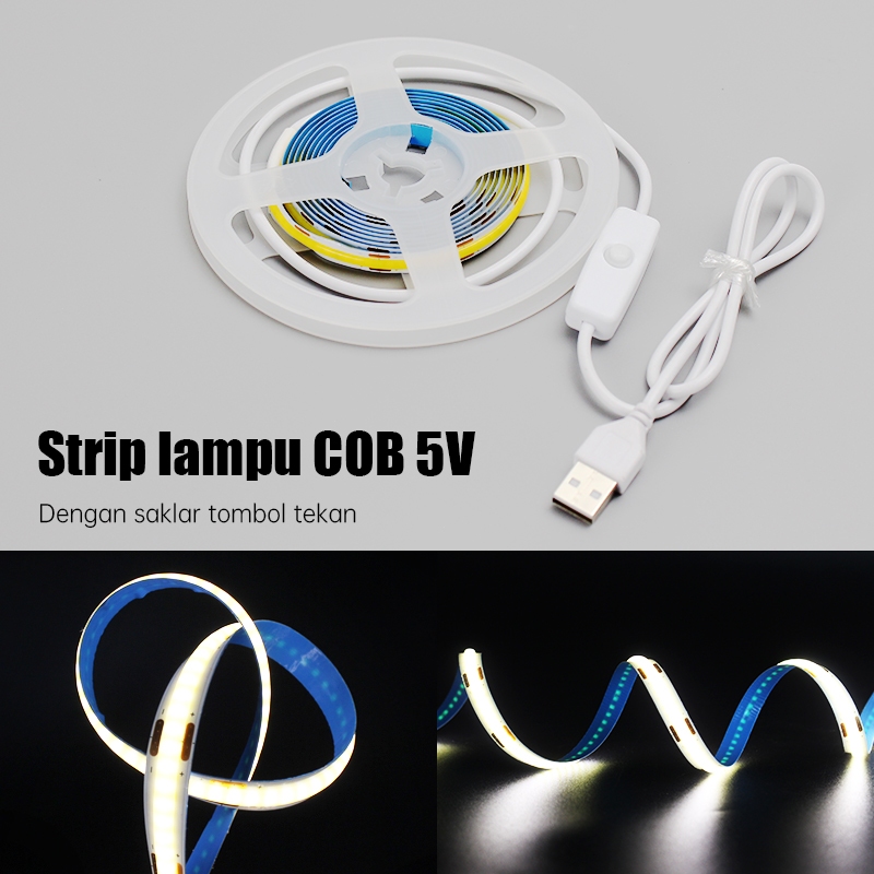 Jual Lampu COB Strip USB DC 5V Lampu Latar TV LED Putih Hangat ...