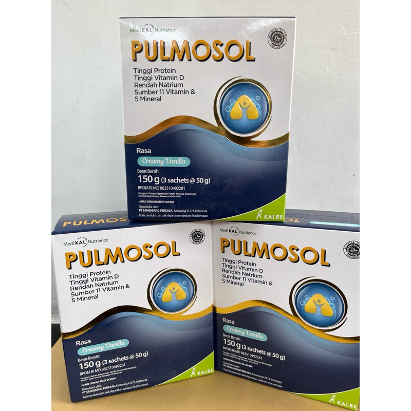Jual PULMOSOL VANILLA 150 GRAM - Nutrisi susu untuk pasien gangguan ...