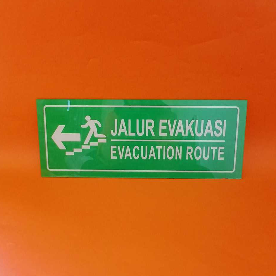 Jual Rambu Akrilik Evakuasi Tangga / Akrilik Jalur Evakuasi Tangga ...