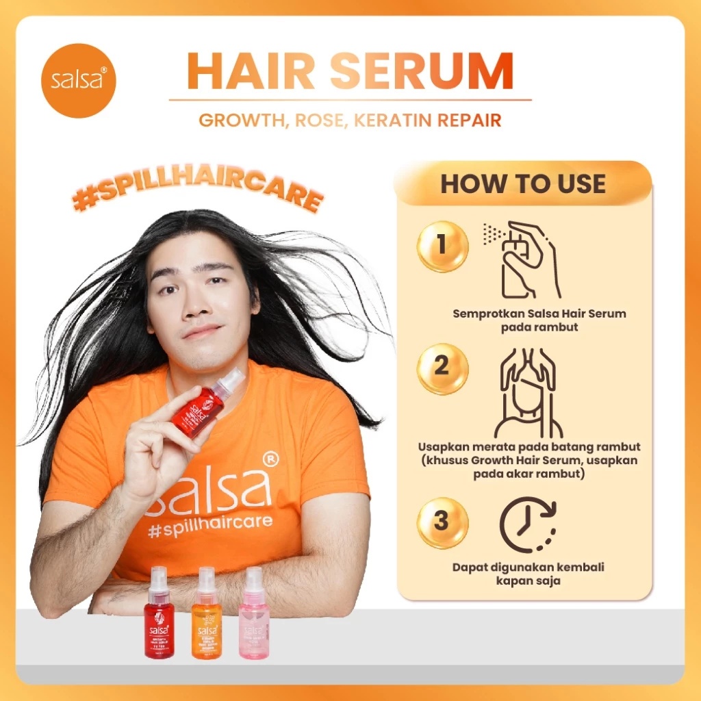 Jual SALSA Healthy Hair Serum - Vitamin Rambut Spray - Hair Vitamin ...