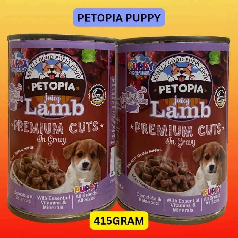 Jual PETOPIA PUPPY 415GRAM WET FOOD MAKANAN ANAK ANJING KALENG PETOPIA ...