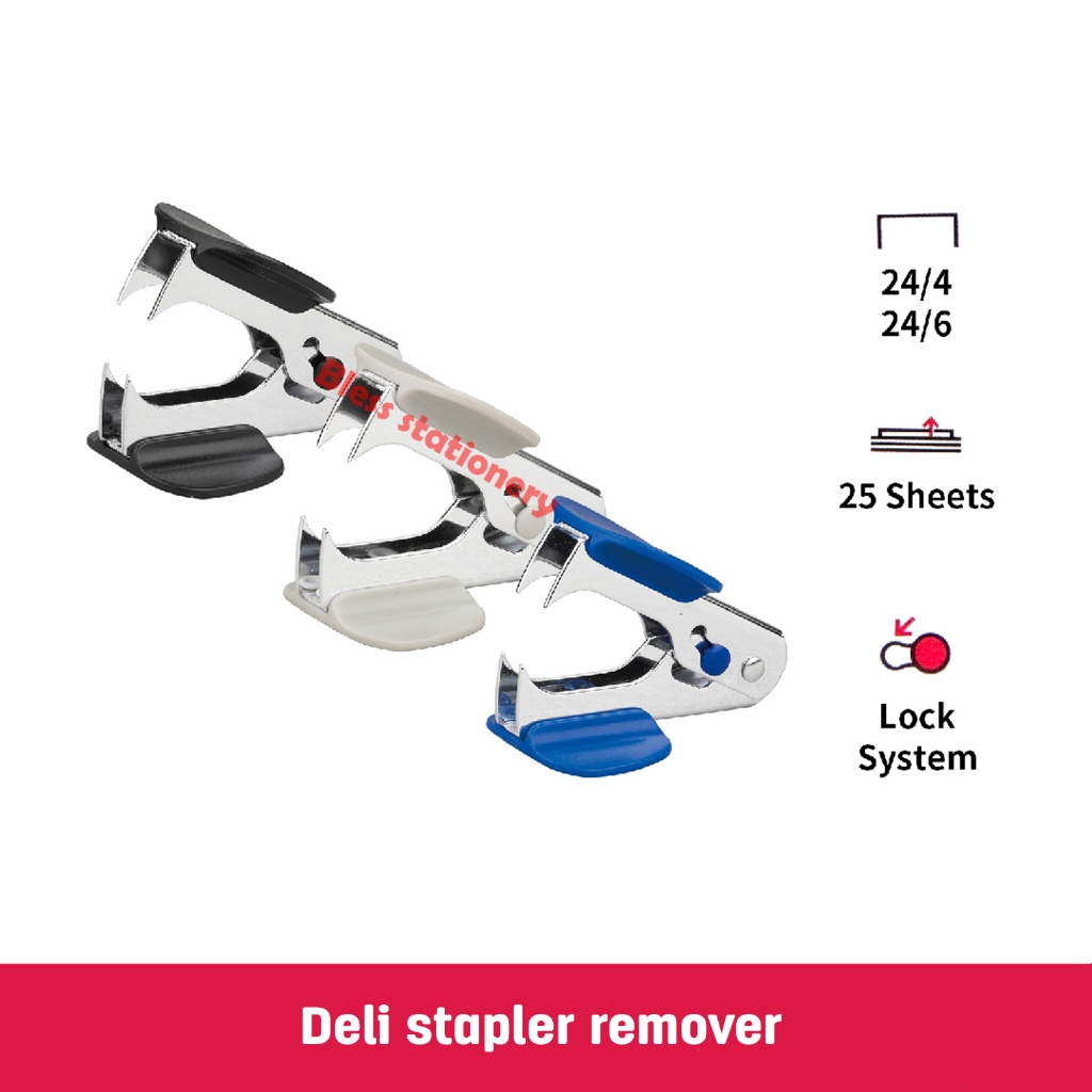 Jual Deli pencabut staples pembuka stapler staples remover stapler ...