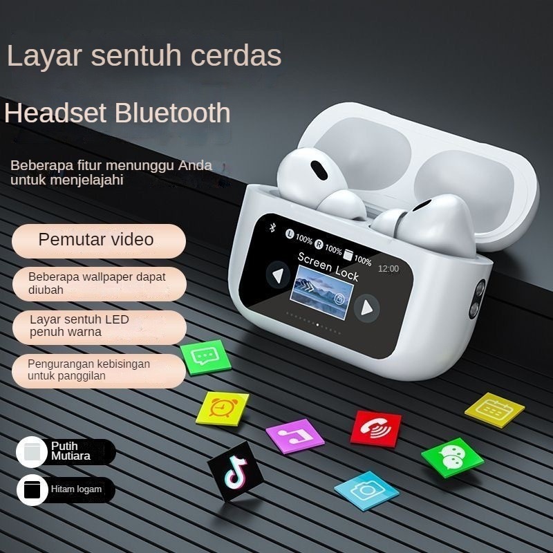 Jual TWS Headset Earphone Bluetooth Wireless Super Full Bass Type c ANC ...