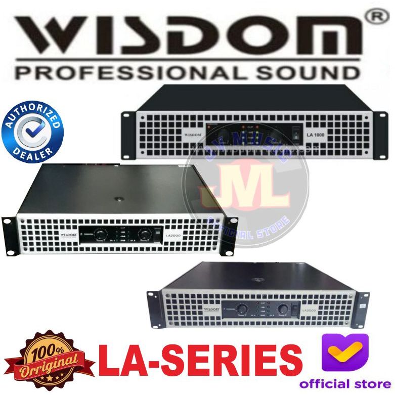 Jual Wisdom LA1000 LA2000 LA3000 2 -Channel Power Amplifier Original Wisdom LA-1000 / LA-2000 ...