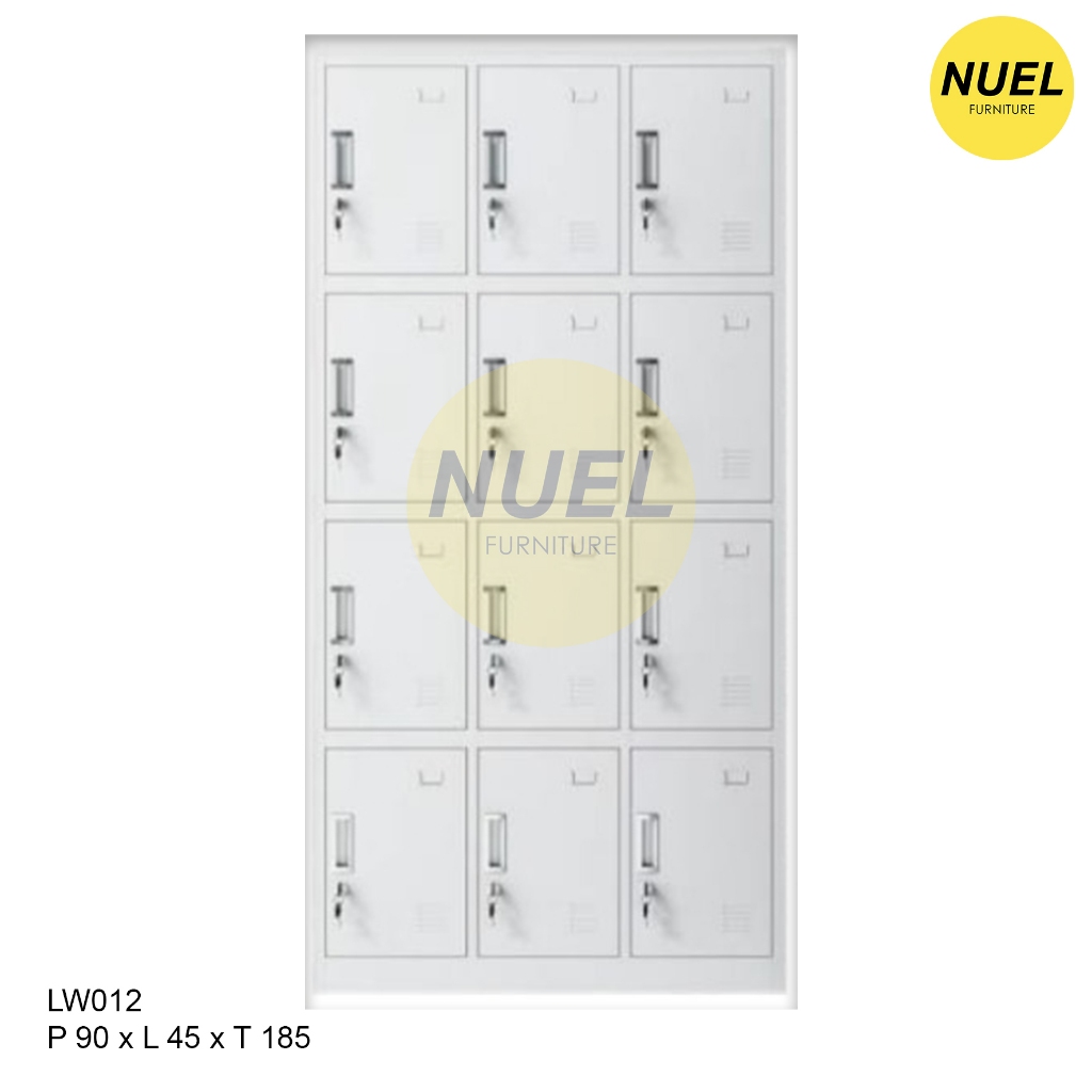 Jual NUEL Lemari Locker Kabinet Kantor / Loker Arsip Besi Susun 12 ...