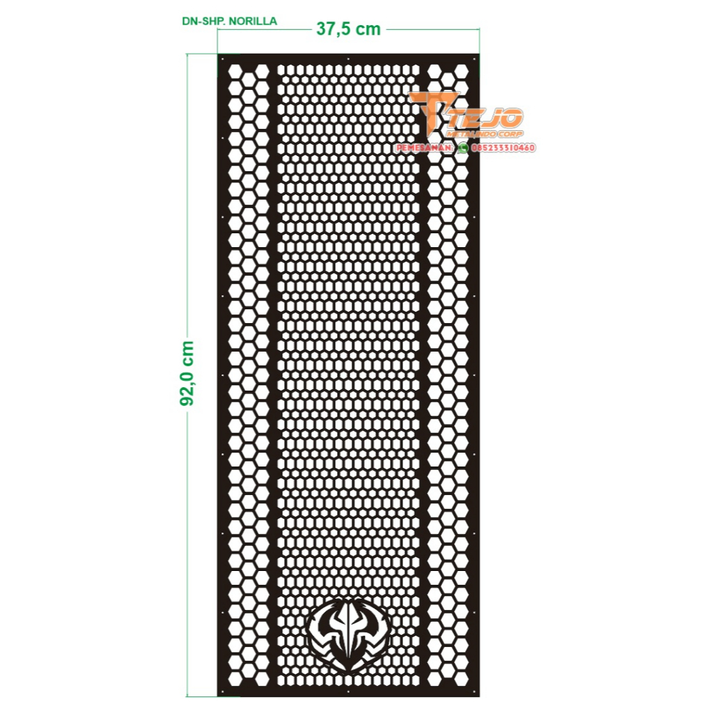 Jual gril penutup spiker custom ukuran dan model logo | Shopee Indonesia