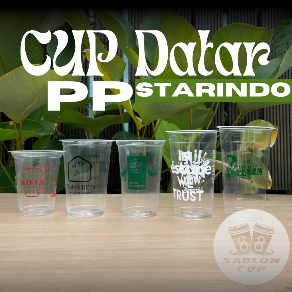 Jual Sablon Cup PP Datar STARINDO | Shopee Indonesia